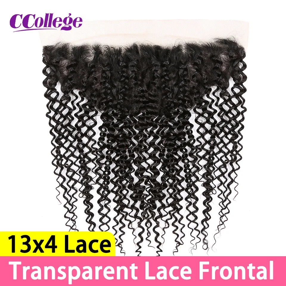 Lace Frontal Only 13x4 Lace Front Closure Human Hair Curly Hd ...