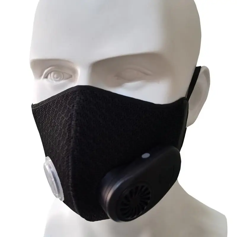 Smart Electric Face Mask Filter Air Electric Mask Sports Riding Fan ...