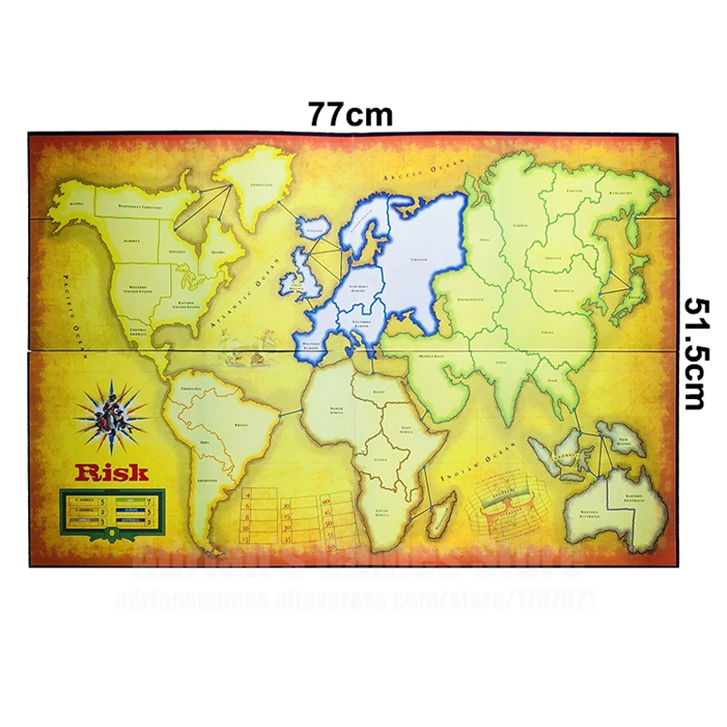 Classic RISK Board Games Global Domination Strategy Game English ...