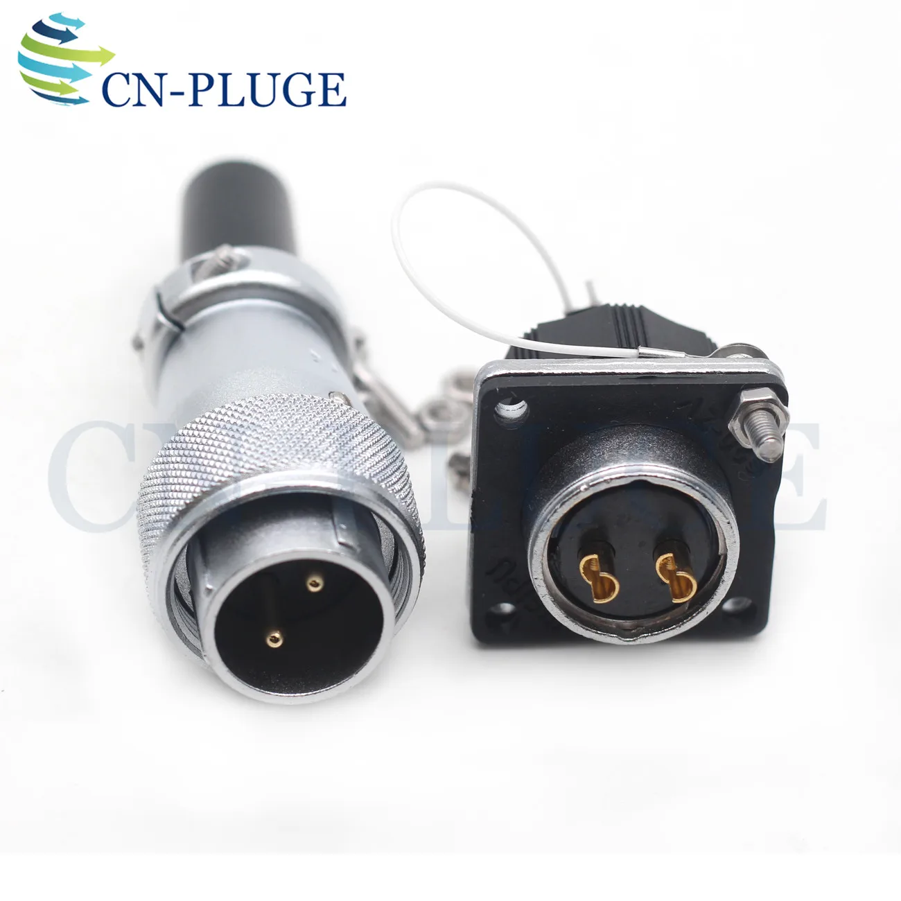 WEIPU WS20 Series 2 pin Waterproof Connector Square Panel Mount ...