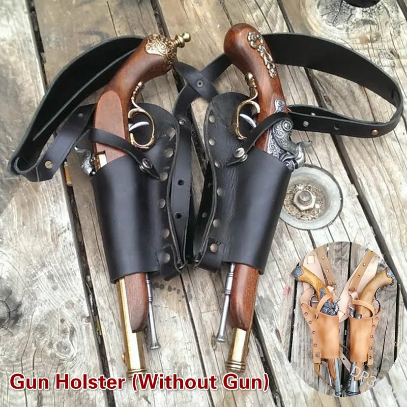 Renaissance Knight Pirate Double Gun Pistol Holster Underarm Rig ...