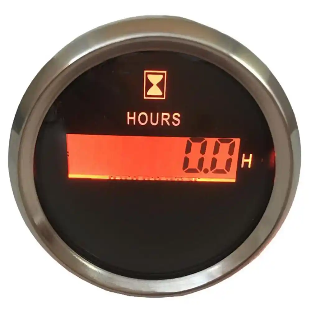 Hour Meter Tach Counter Portable Tachometer Round Waterproof Gauge Timer Accumulator For ...