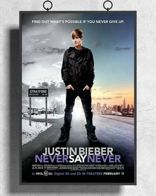 Justin Bieber Never Say Never Poster