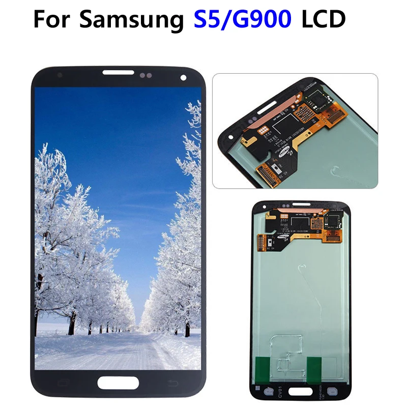 100% Original Lcd For Samsung Galaxy S5 Lcd G900 G900f G900h Lcd ...