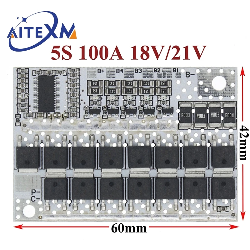 5S-BMS-21V-18V-3-7V-100A-Li-ion-LMO-Ternary-Lithium-Battery-Protection ...