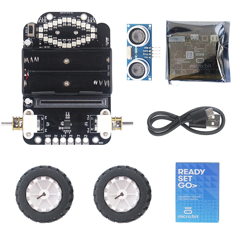 Micro:bit Kit de aprendizaje educativo para coche inteligente ...