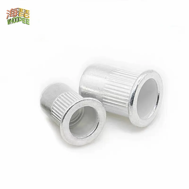 50pcs 20Pcs M3 M4 M5 M6 M8 M10 M12 Aluminum Alloy Rivnut Flat Head Threaded Rivet Insert Nutsert ...