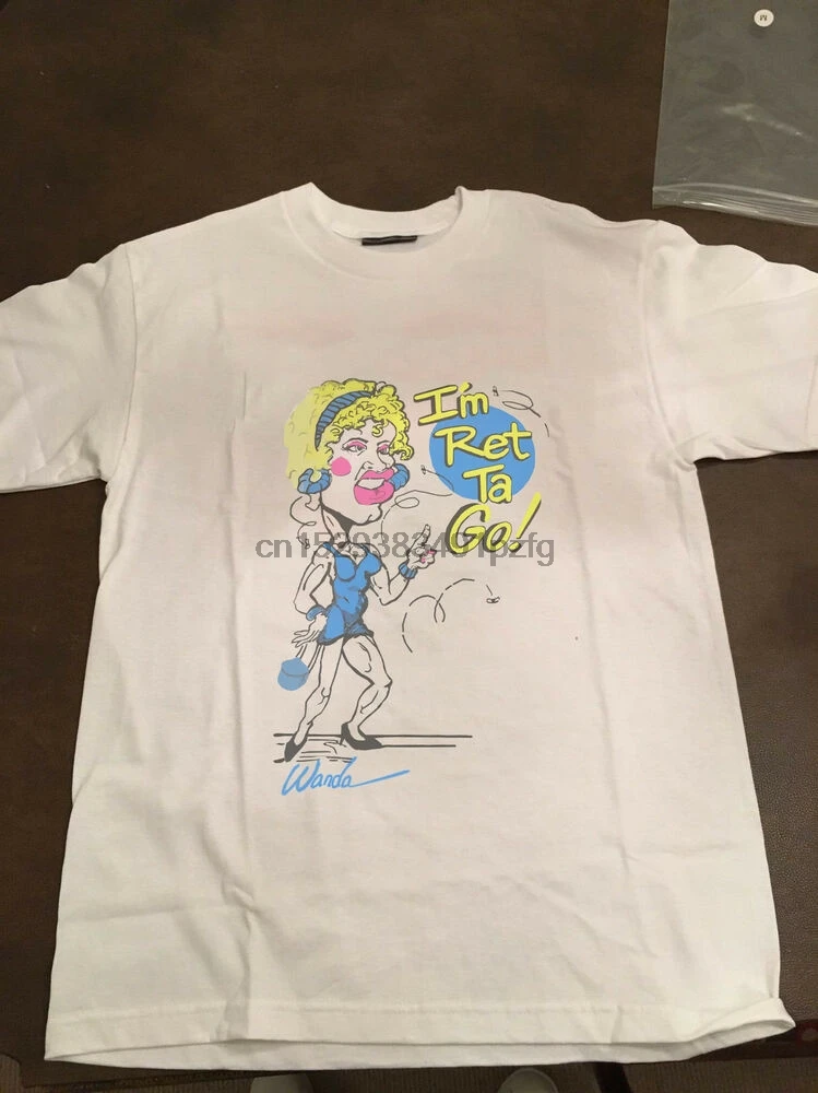 untru vtg 90s UGLY WANDA IN LIVING COLOR IM RET TO GO White T Shirt ...