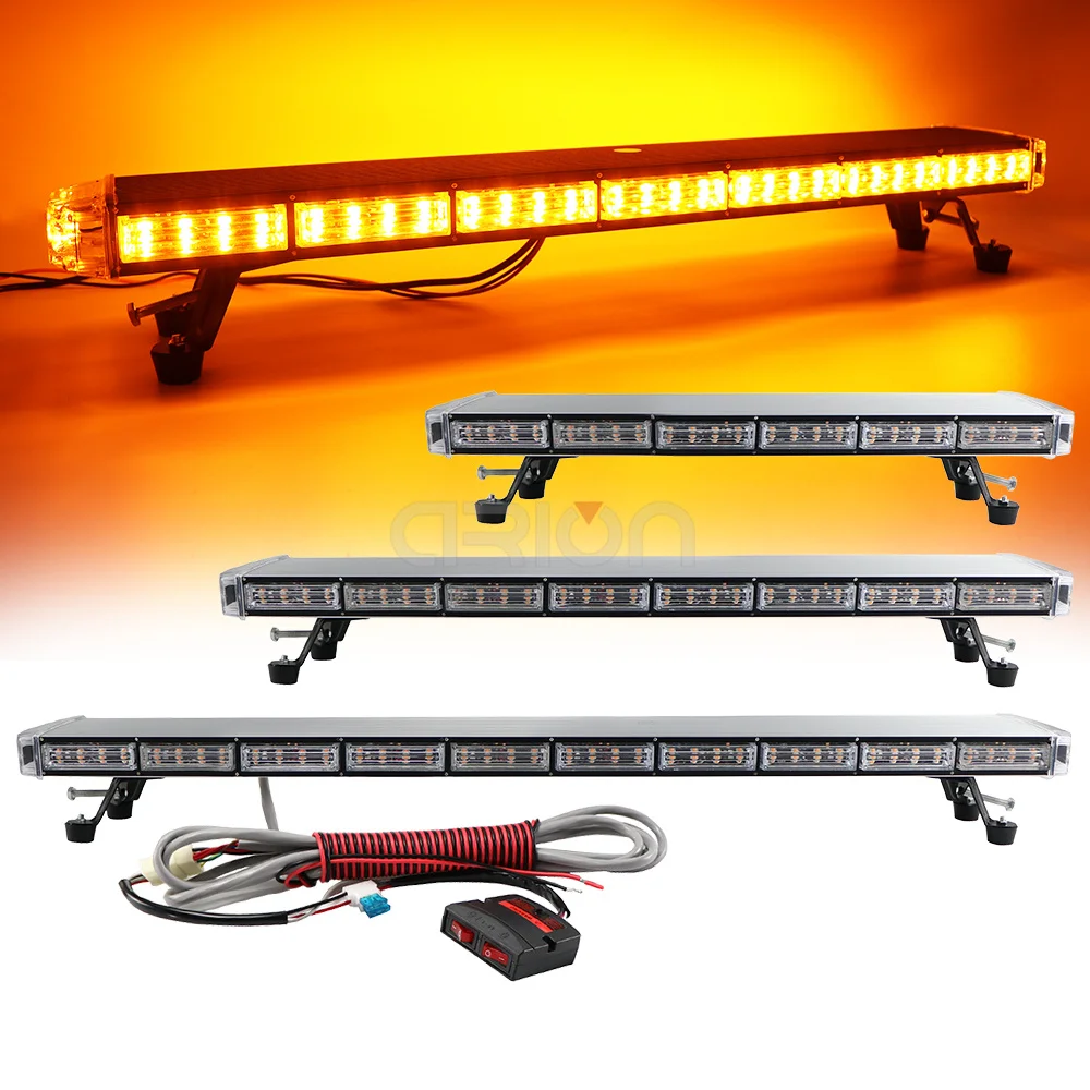 LED 경찰 소방관 자동차 트럭 점멸등 비콘, 74cm ~ 160cm, LED 스트로브 경고 비상 신호등, 앰버 레드 블루 1 ...