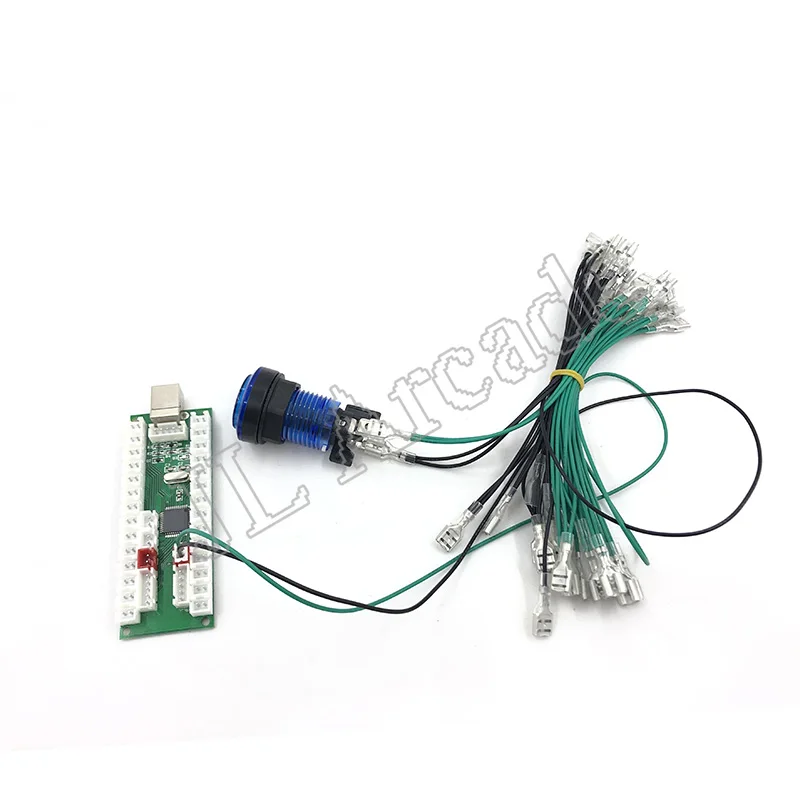 6.3mm Terminal Arcade Push Button Led Light Cable Wire Harness To Pc ...