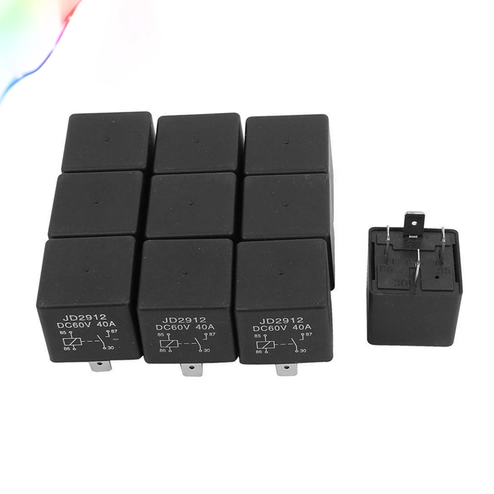 Jd2912 Dc 60v 40a 4/5 Pins Spst Vehicle Car Security Power Relay 10pcs ...