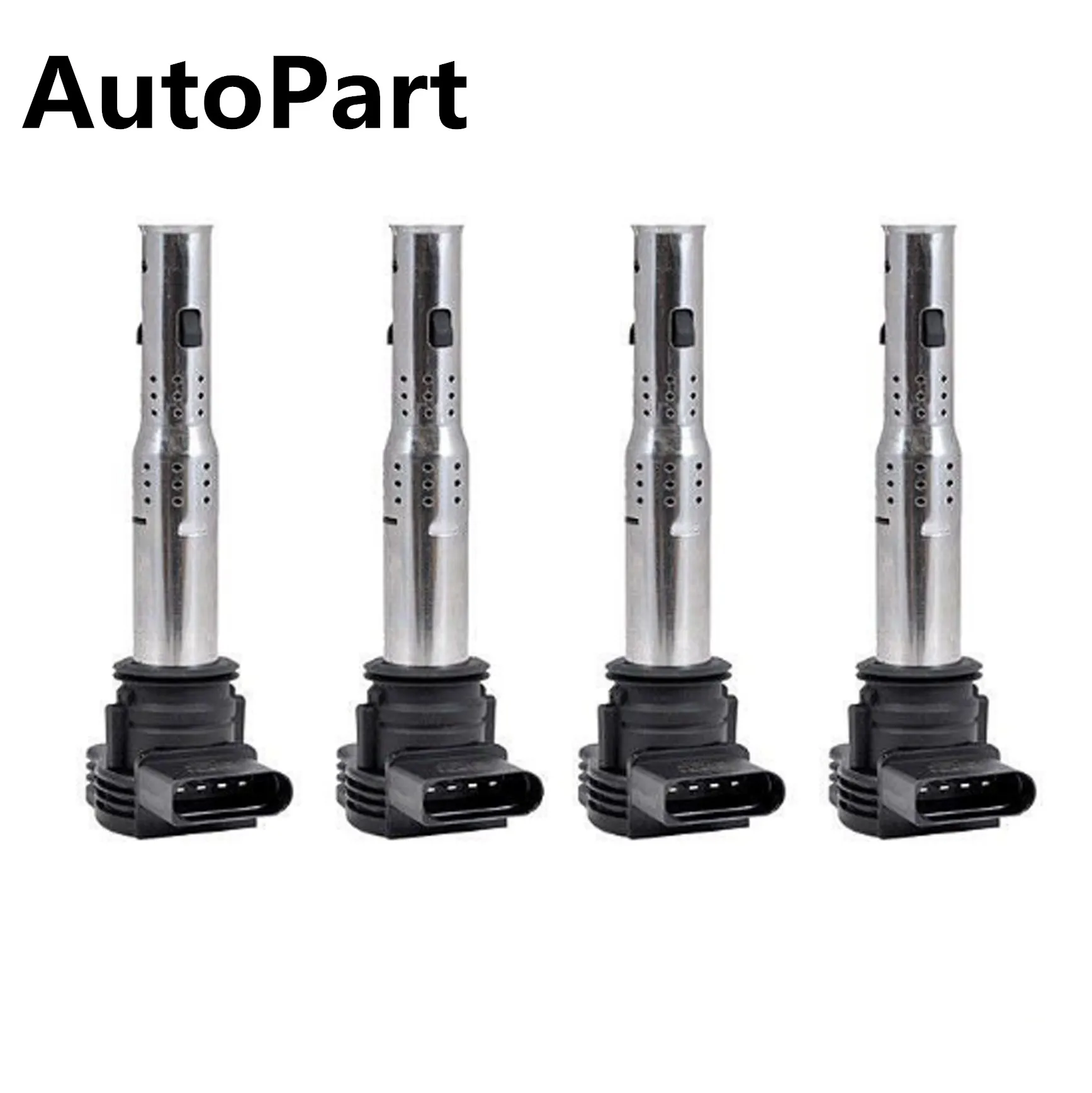 4PCS Ignition Coil For VW Golf Jetta Passat Tiguan Beetle Rabbit EOS CC ...
