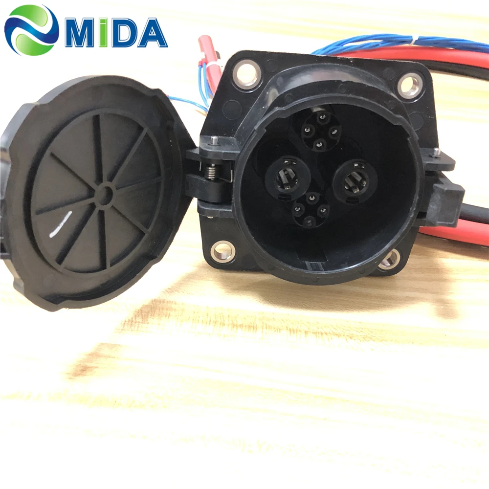 Japan CHAdeMO Socket Inlet 125A DC Fast EV Charger Socket Electric Car ...