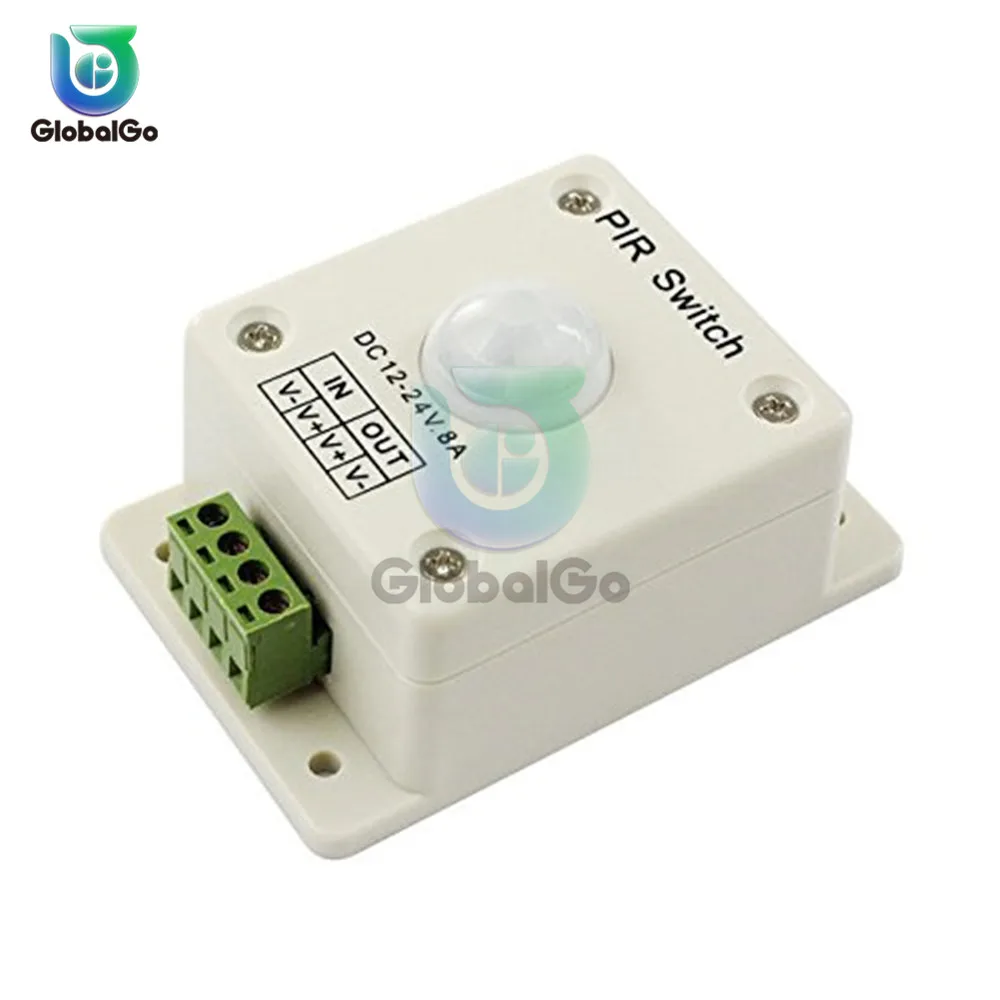 12v 24v 8a Led Light Pir Motion Sensor Switch Detector Outdoor Dc 12