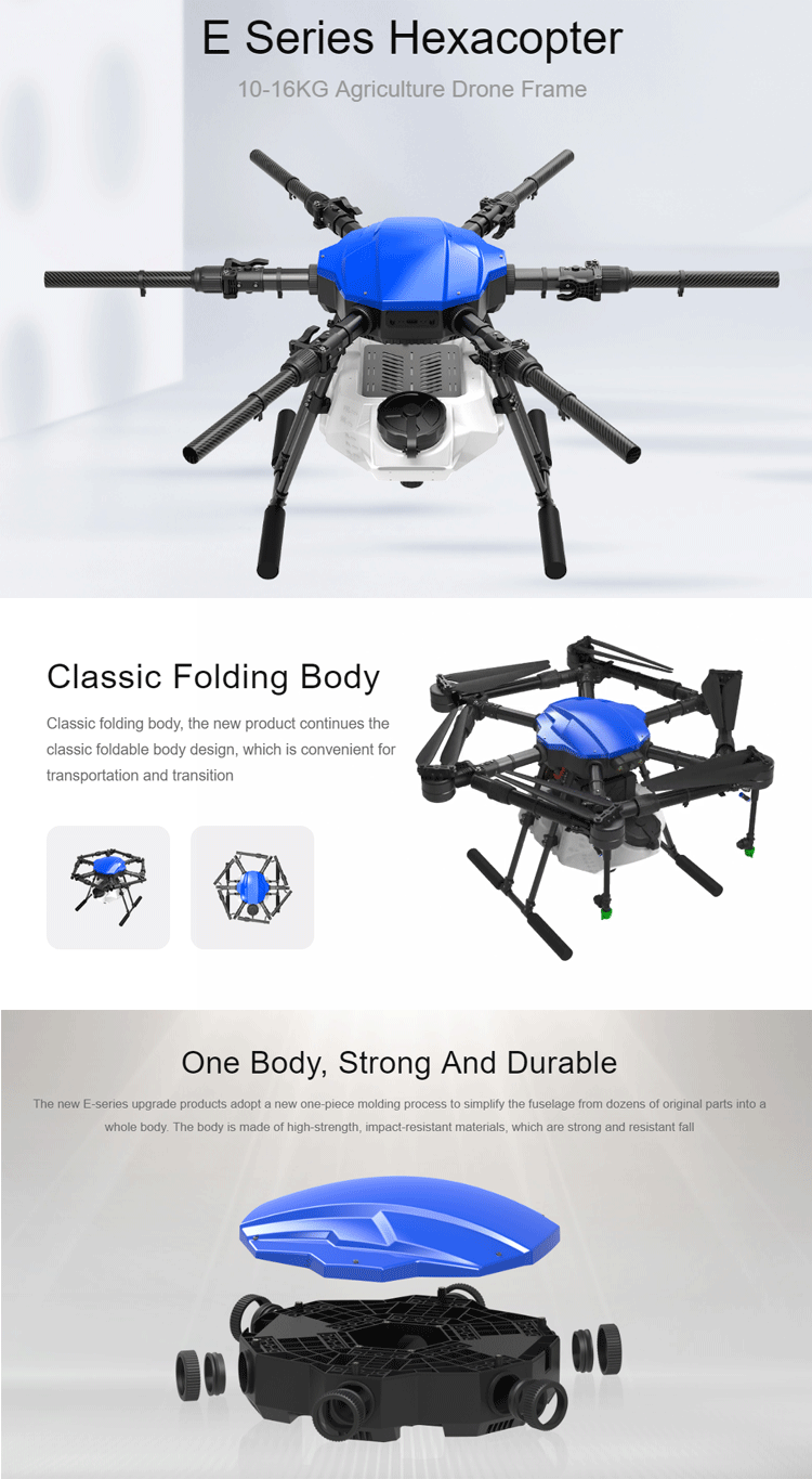 EFT E616P UAV Frame EFT new upgrade 12S 616P 16L 16KG Agricultural ...