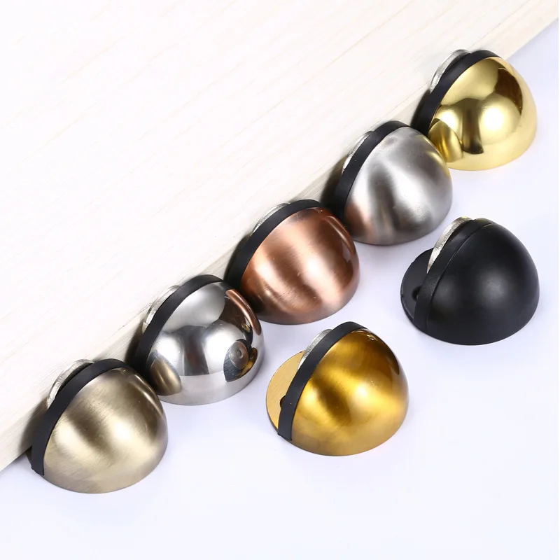 Stainless Steel Magnet Door Stops Rubber Door Stopper Anti-Collision ...