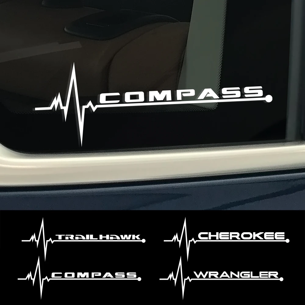 2PCS-Car-Side-Window-Sticker-For-Jeep-Cherokee-Commander-Compass ...