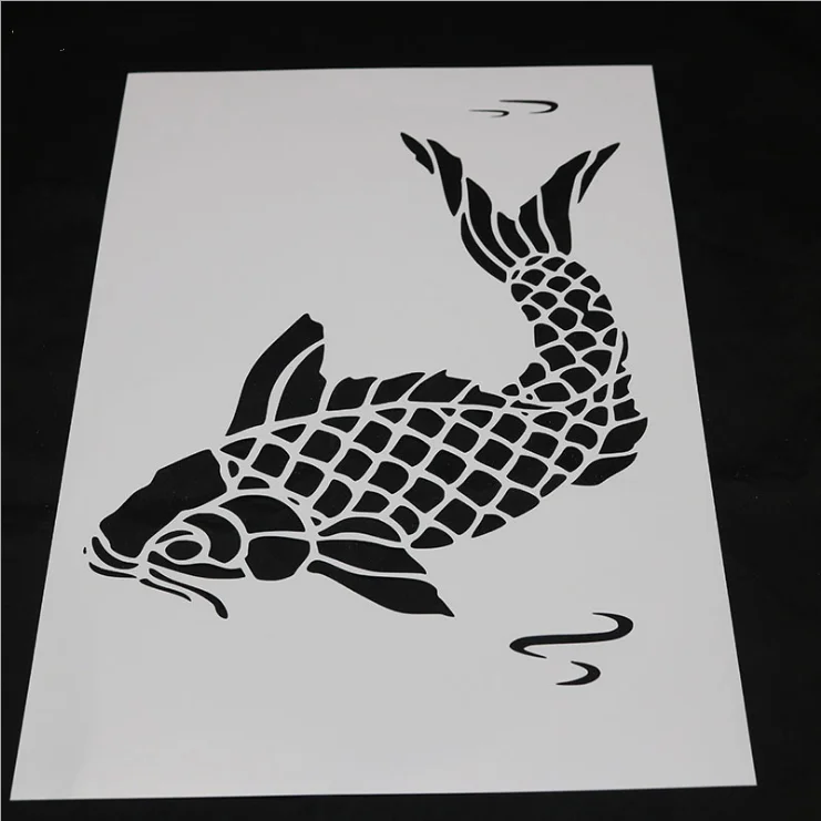 Koi Fish Stencil