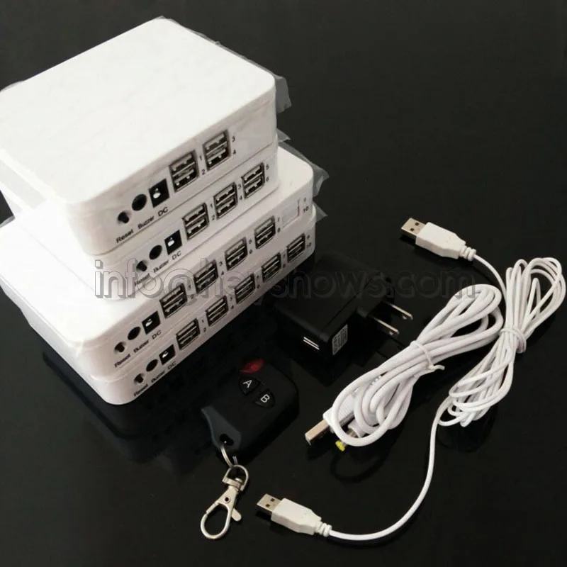 6 Ports Laptop Security Alarm Display System For Notebook Computer Anti ...