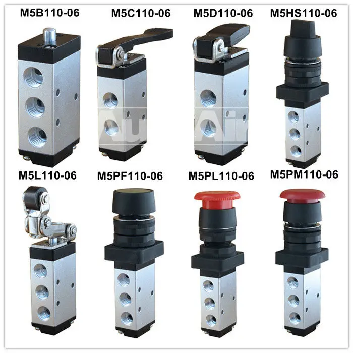 M5 Series Machinery mechanical Pneumatic Valve M5B110 M5C110 M5D110 ...