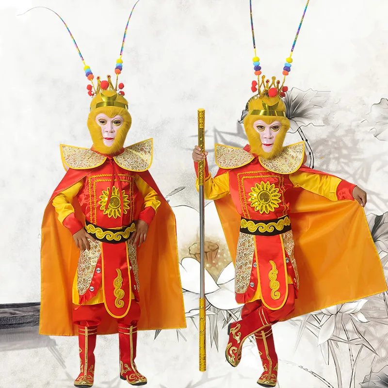 High Quality Sun Wukong Cosplay Costumes For Boys Monkey King Clothing ...