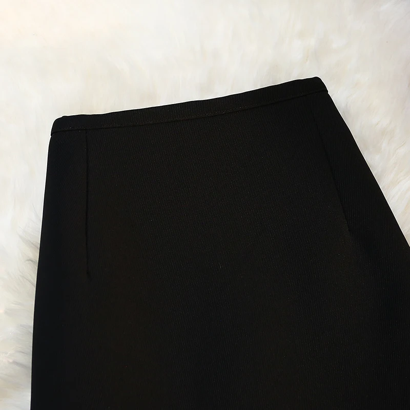 Jupe,Mode élégante jupes formelles femmes automne costume drapé taille ...