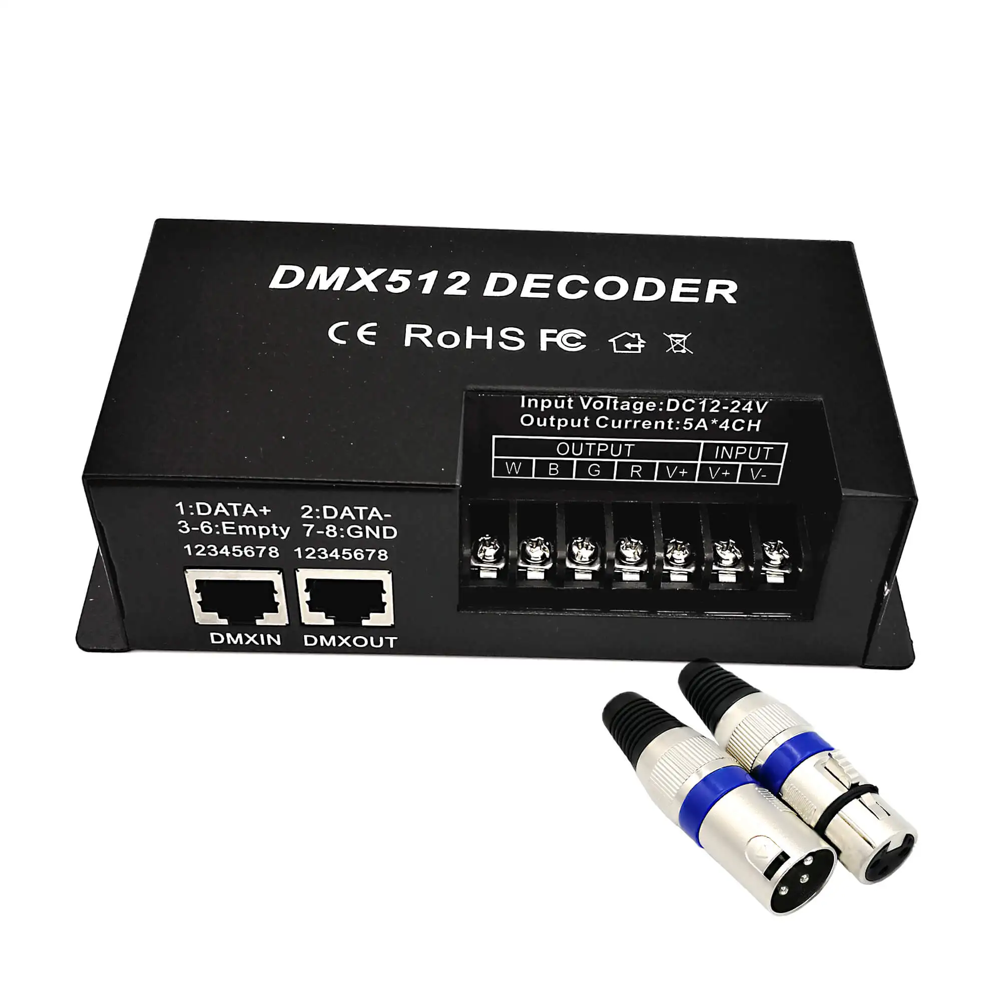 Dmx 512 4 Csatornás Dekóder Színpadi Led-Es Világítási Vezérlő Pwm ...