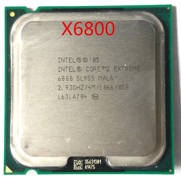 Lntel CPU original Core 2 X6800 x6800/LGA775/ConroeXE/fsb106mhz/B2 ...