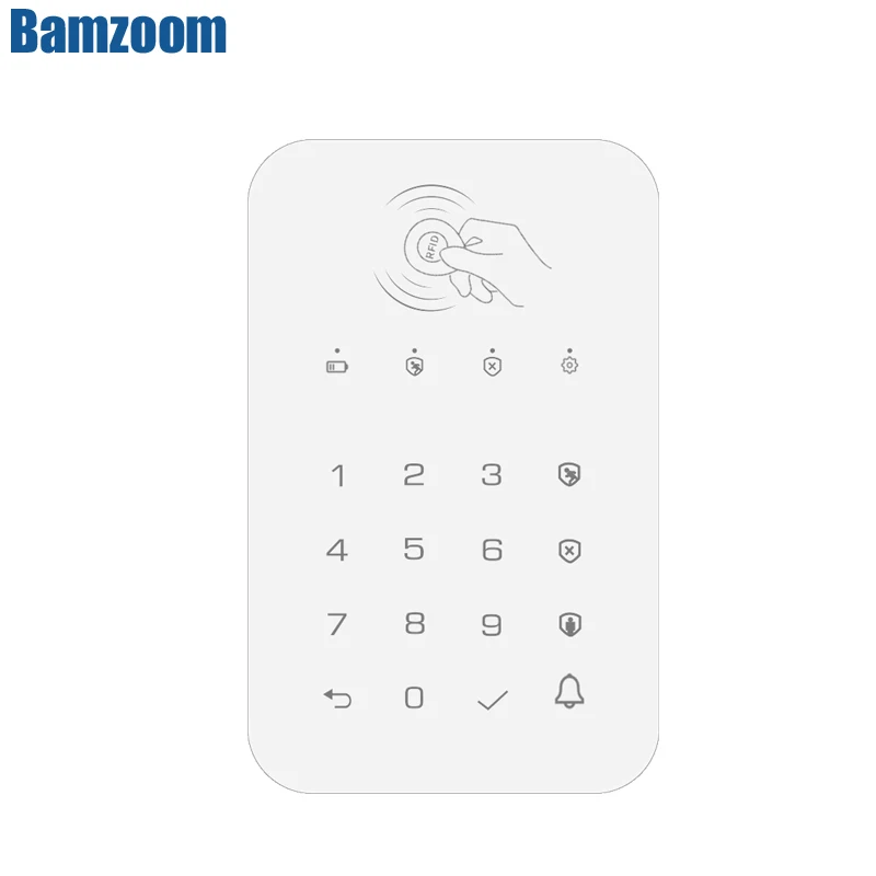 Gsm Alarm System Wireless Keyboard RFID Card Keypad For Burglar Alarm ...