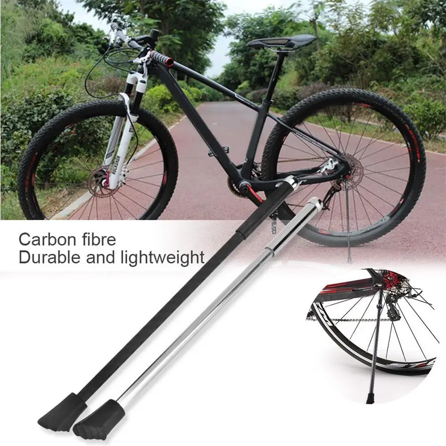 20in-BikeStainless-Steel-Carbon-FiberParking-Foot-Side-Stand-Support ...