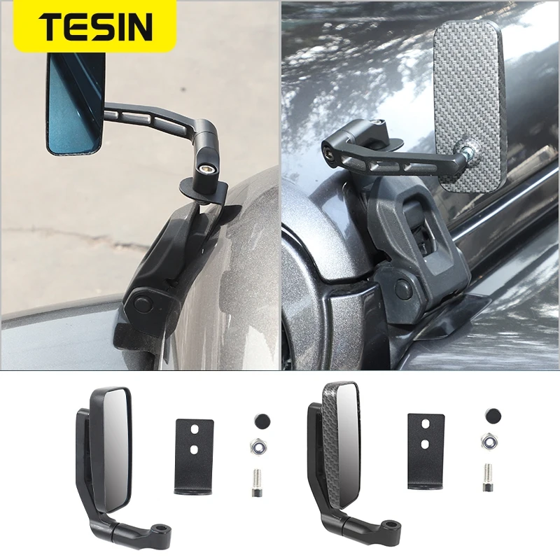 TESIN-espejo-retrovisor-para-coche-accesorio-de-carbono-para-Jeep ...