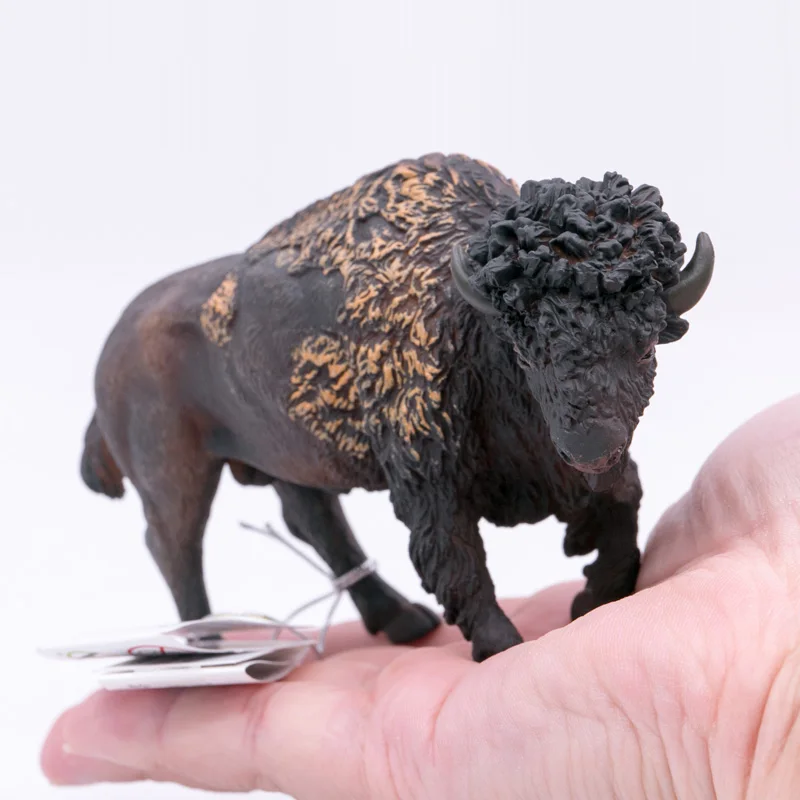 Wild Life Animals American Bison PVC Plastic Figure Children Toys ...