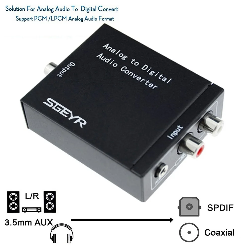 Digital Audio Optical Cable Aux Jack | Adc Converter Audio | Coaxial ...