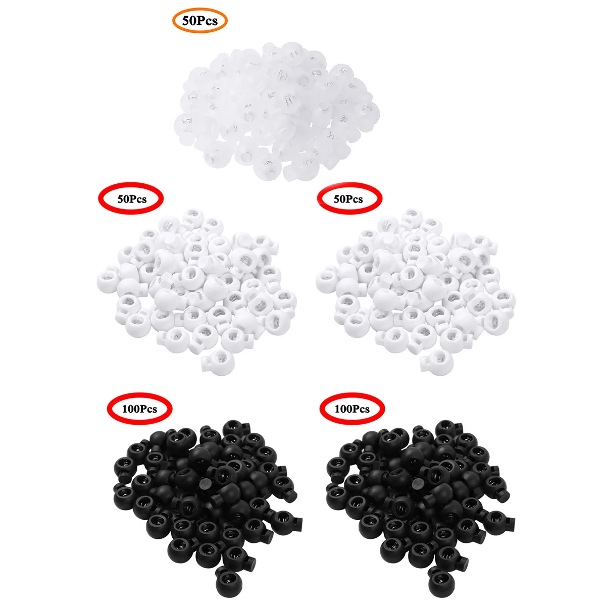 50Pcs-100Pcs-1-7cm-Plastic-Cord-Lock-Toggle-Single-Hole-Rope-Clip ...