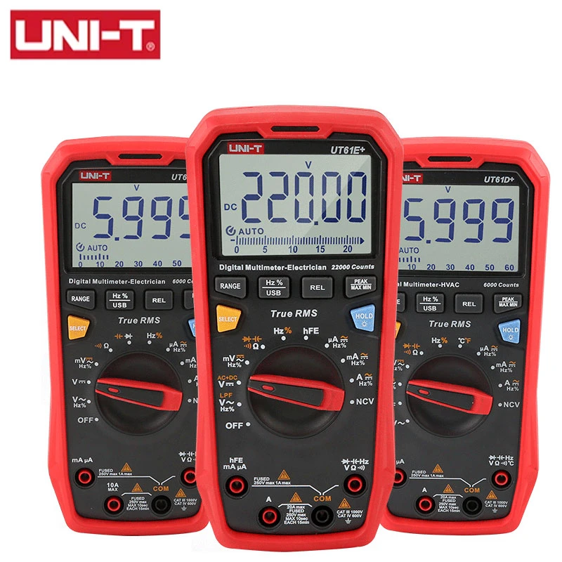 UNI-T UT61B + UT61E + UT61D + el profesyonel dijital multimetre ölçü ...