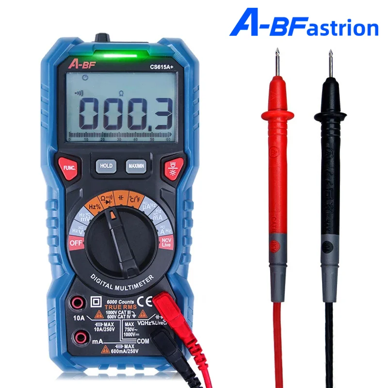 A BF multímetro digital verdadeiro rms ncv inteligente ac/dc faixa ...