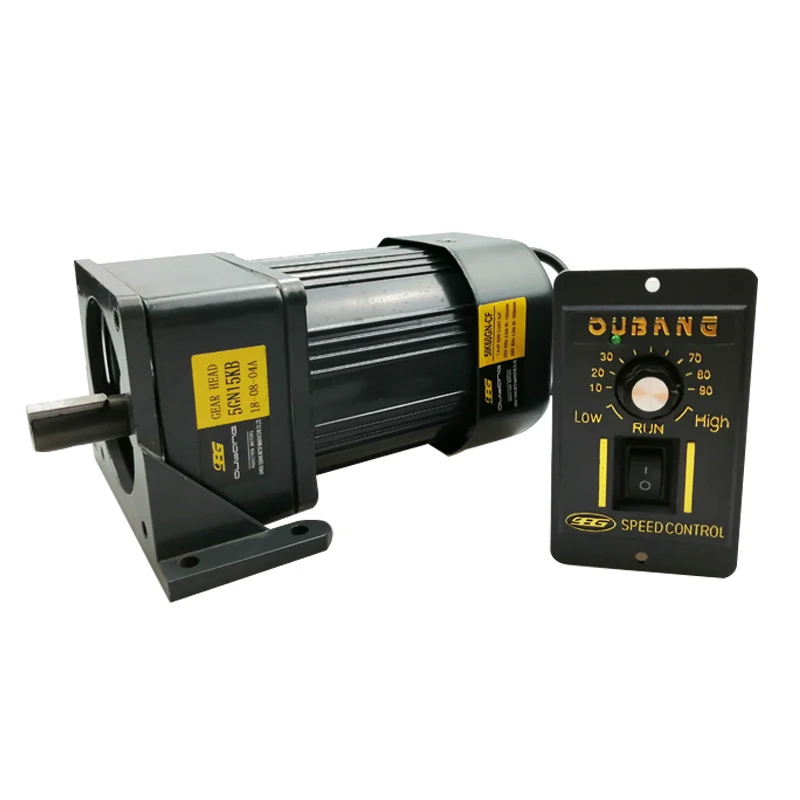 Reduced speed motor 220v small adjustable 120W speed gear motor ...