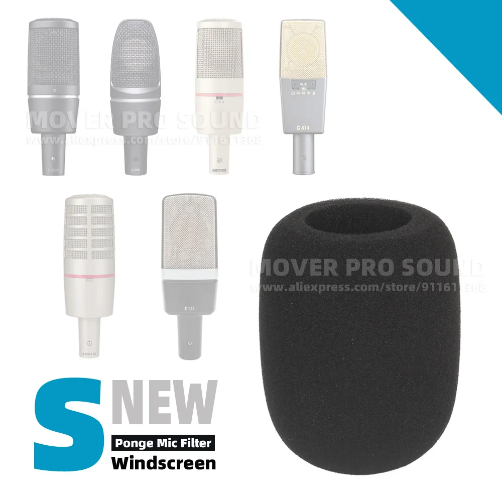 Windproof Dustproof Microphone Foam Windshield Cover Sponge For AKG C ...