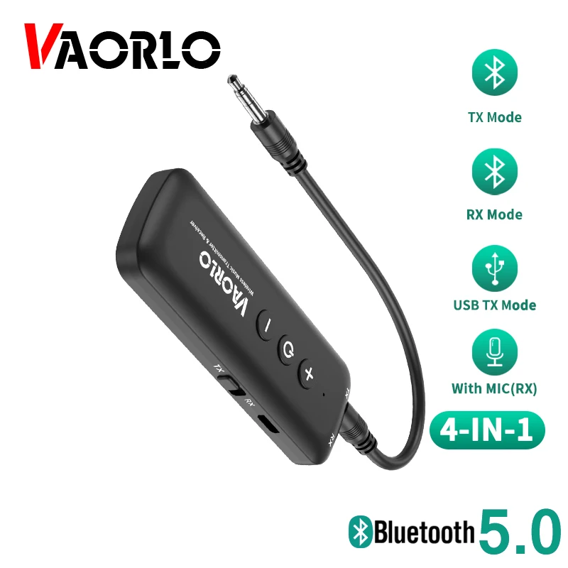 Low-Latency-USB-Bluetooth-5-0-Adapter-Dongle-4-IN-1-Stereo-Wireless ...