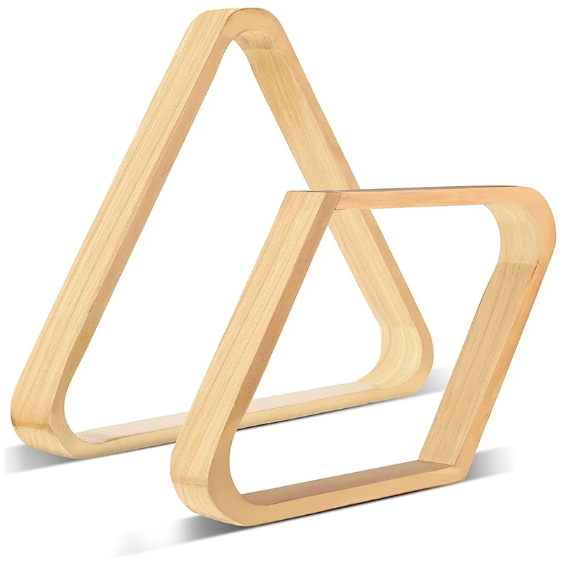 Wooden-Billiard-Ball-Rack-Billiard-8-Ball-Triple-Cornered-Rack-And-9 ...