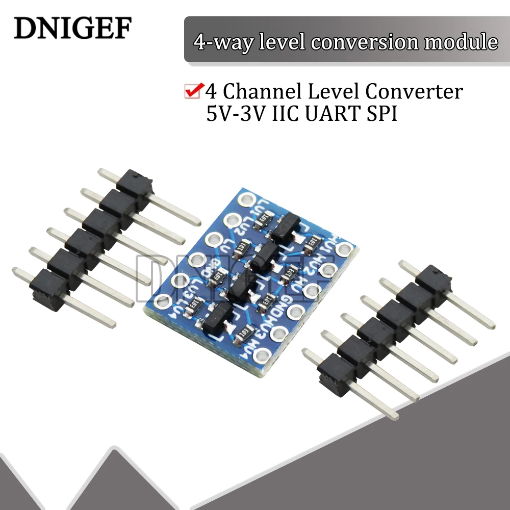 4-Channel-Level-Converter-5V-3V-IIC-UART-SPI-Four-4-Channel-Level-Logic ...