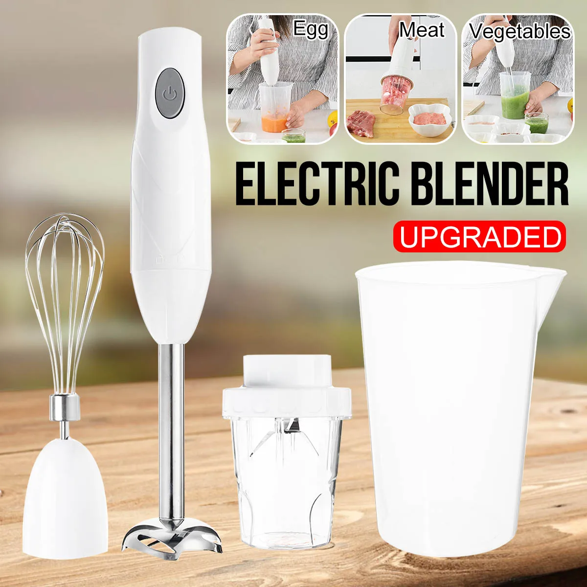 Household Electric Blender Multifunction Food Processor Mixer Portable ...