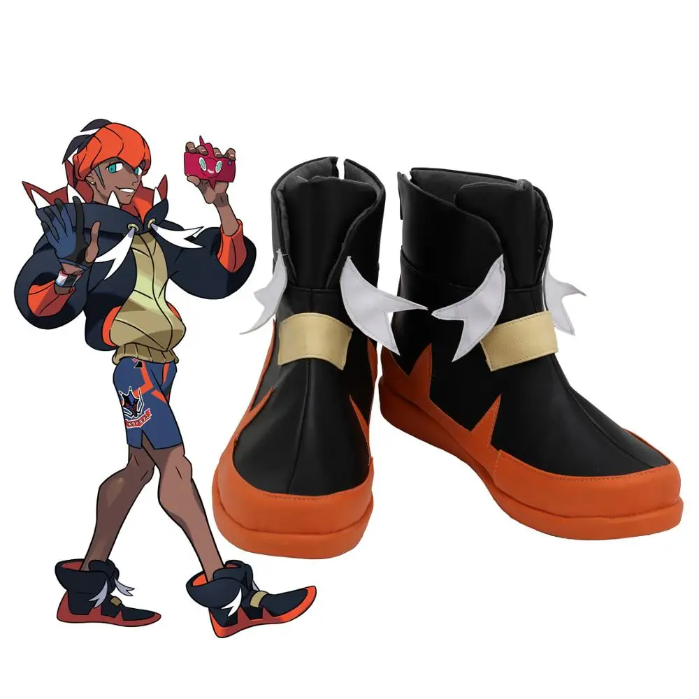 Pokemon Shield Raihan Cosplay Boots Shoes - AllCosplay.com