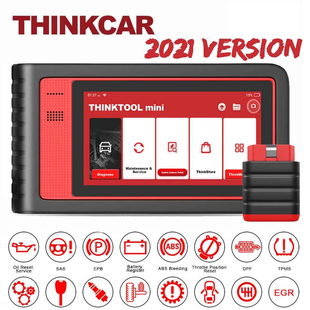 Thinkcar Thinktool Mini Car All System Diagnostic Tool 28 Reset Service ...