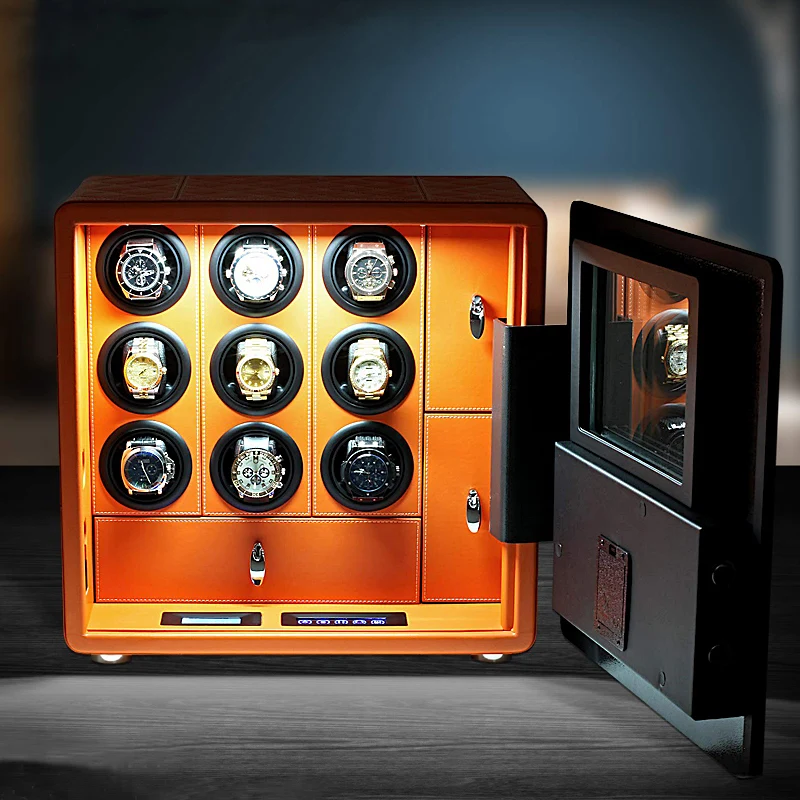 Intelligent Safe Box For 12 Automatic Watch Winder Display Hidden ...