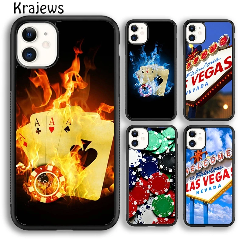 Krajews LAS VEGAS NEVADA CASINO POKER CARDS Phone Case Cover For iPhone ...