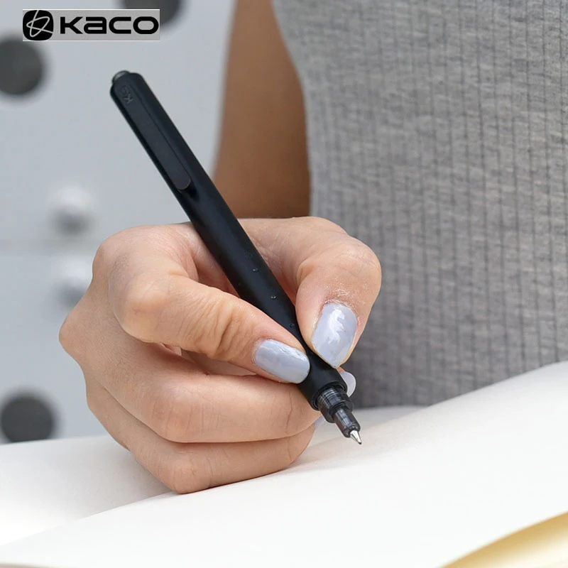KACOGREEN-ROCKET-Simple-White-Black-Pen-Body-Gel-Pens-0-5mm-Clip-Fast ...