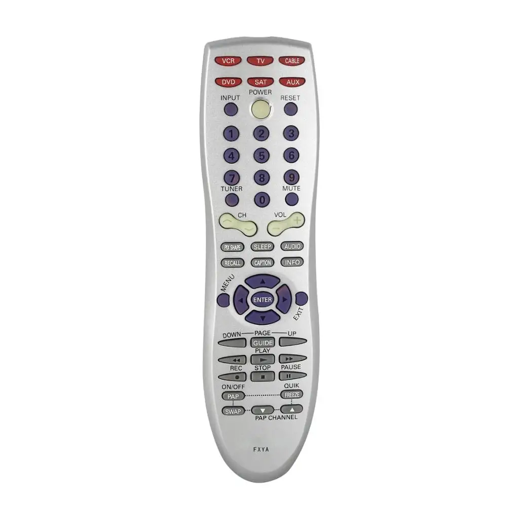 New Remote Control Fxya Suitbale For Sanyo Vcr/tv/cable/dvd/sat/aux ...
