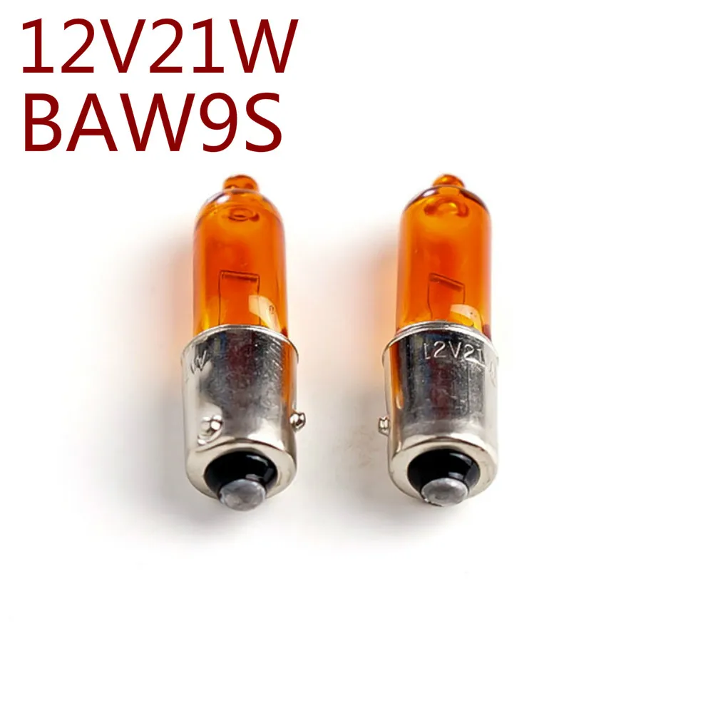 2x-Amber-BAW9s-HY21W-12V-21W-Car-Turn-Signal-Lamp-Baw9s-Car-Halogen ...