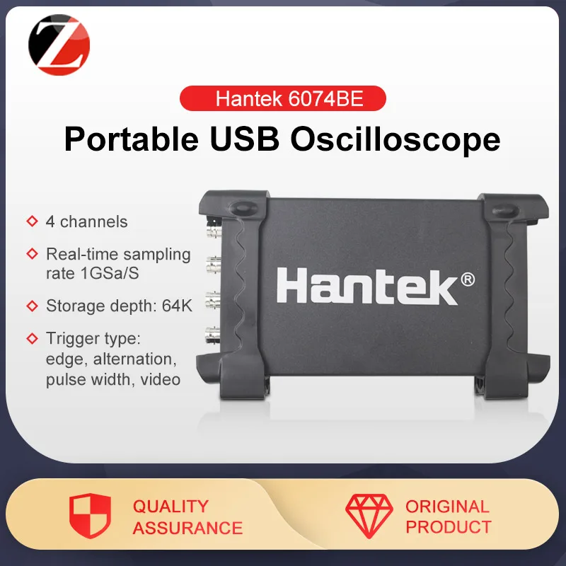 Hantek Osciloscópios de Armazenamento Digital, 6074BE, PC, USB ...